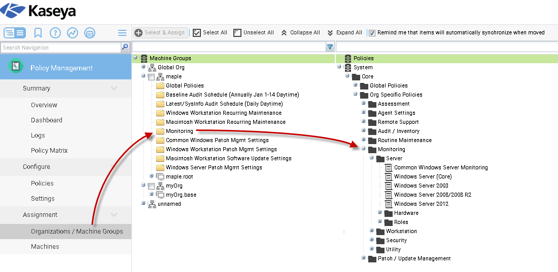 System Policies in Policy Management